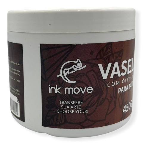 Vaselina Sólida Ink Move Para Tatuagem 450g Coconut Parcelamento Sem
