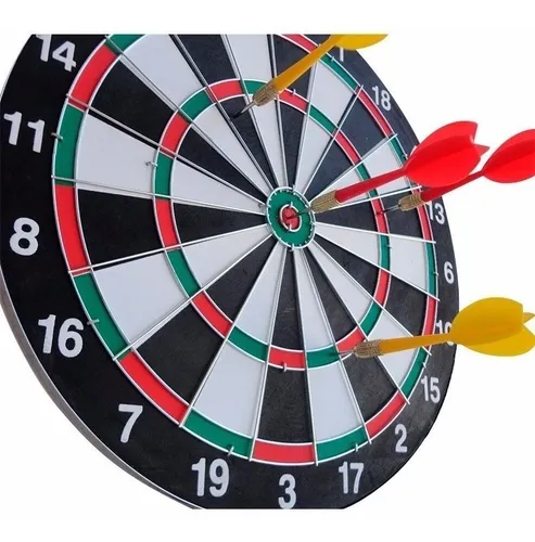 Jogo De Dardos Profissional 40cm Kit Alvo E 6 Dardos Oferta Mercadolivre