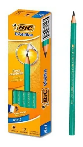 Lápis Preto Bic Evolution Grafite Hb2 Caixa 12 Un | MercadoLivre Lápis Preto Bic Evolution Grafite Hb2 Caixa 12 Un | MercadoLivre