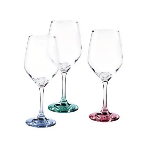 Set X3 Copas De Vino Tinto Brunello Tallo Largo Cristar Color