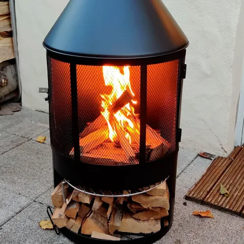 Brasero Parrilla Fogón Para Terraza De Acero | Cuotas sin interés