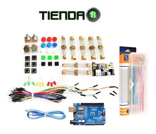 Kit Arduino Uno R3 Incluye Protoboard Y Componentes Mercado Libre