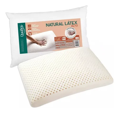 Travesseiro Duoflex Natural Látex Alto Macio 50x70x16cm | Parcelamento ... Travesseiro Duoflex Natural Látex Alto Macio 50x70x16cm | Parcelamento ...