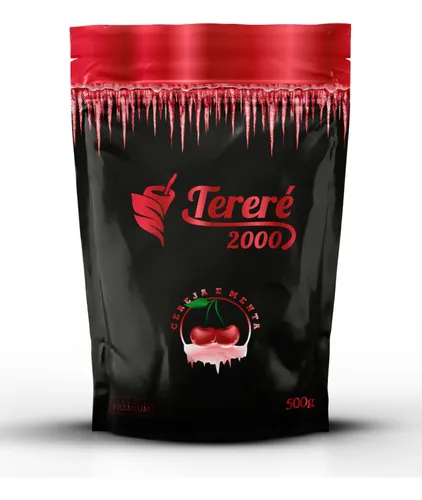 Erva Mate Tereré 2000 Cereja E Menta 500g 3 Unidades