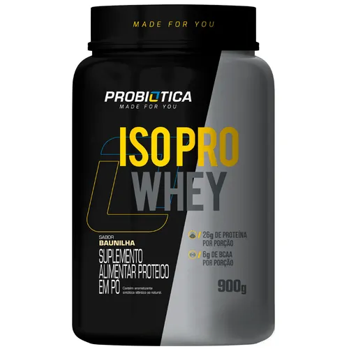 Suplemento En Polvo Probiótica Pro Iso Pro Whey Protein Isolado