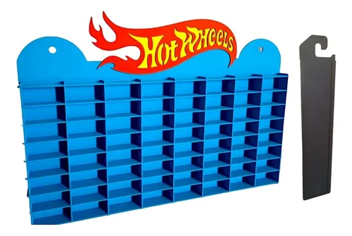 Exhibidor Para 64pzs Hot Wheels Con Logo Pintado Meses Sin Interés