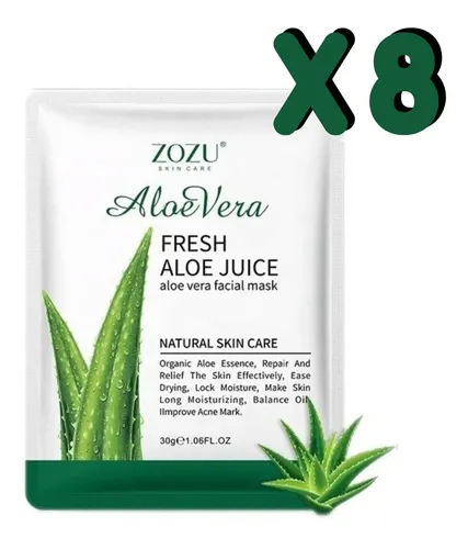 Pack 10 Mascarillas Coreanas Aloe Restructurante 89 Mercadolibre