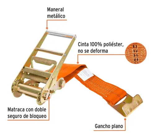 Eslinga Con Ratchet Carga Máxima 7500 Kg, Truper en venta en Martires ... Eslinga Con Ratchet Carga Máxima 7500 Kg, Truper en venta en Martires ...
