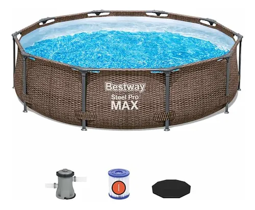 Piscina Estrutural 4.678l Pro Max + Cobertura 3,05m +filtro Cor Marrom ... Piscina Estrutural 4.678l Pro Max + Cobertura 3,05m +filtro Cor Marrom ...