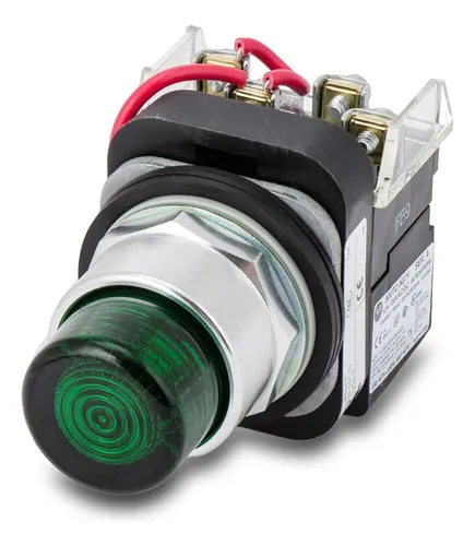 Pushbutton With Pilot Light Green Allen Bradley 800t-qth2g | Envío gratis