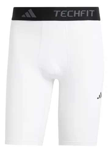 Shorts adidas Entrenamiento Techfit Hombre Blanco Iw5838 | Envío gratis
