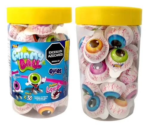Dulces Gomitas Gummy Ball Ojos Ojitos Bombonera X60unds | Cuotas sin ...