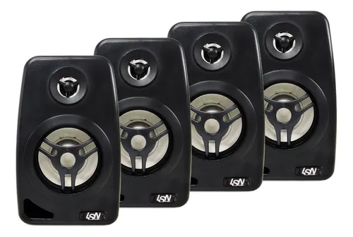 Kit 4 Caixas De Som Ambiente Leson 140w + Suporte Fixação Kit 4 Caixas De Som Ambiente Leson 140w + Suporte Fixação