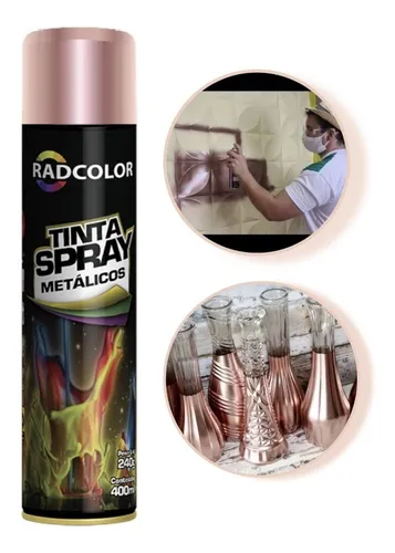 1 Tinta Sprai Rose Gold Efeito Metalizado Brilhante Radcolor ... 1 Tinta Sprai Rose Gold Efeito Metalizado Brilhante Radcolor ...