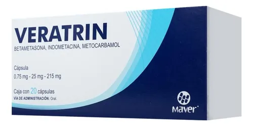 Veratrin Cápsulas 0,75 Mg/25 Mg/215 Mg, 20 Cápsulas | MercadoLibre