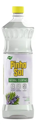 Pinho Sol Desinfetante Natural Essentials Lavanda e Melaleuca 1 Litro ...