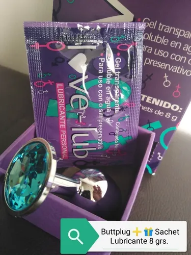 Pack Orgasmo Buttplug Butt Plug Anal Sachet Lubricante 8grs Cuotas Sin Interés