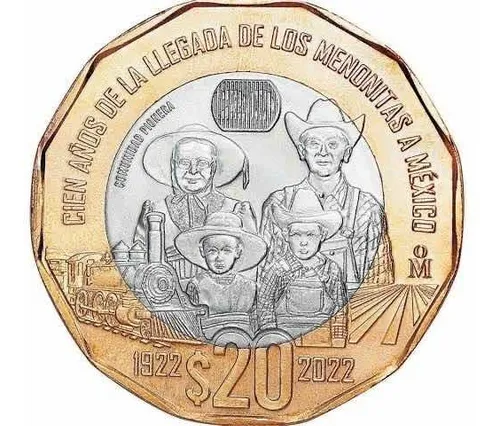 Moneda 20 Pesos 100 Años De La Llegada De Los Menonitas A Mx en venta ... Moneda 20 Pesos 100 Años De La Llegada De Los Menonitas A Mx en venta ...