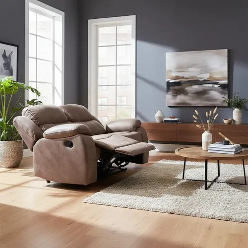 Sillón Reclinable Cuero Sintético 2 Cuerpos Living Comedor | MercadoLibre