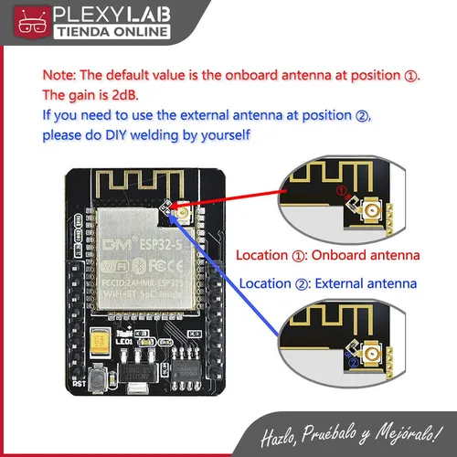 Módulo Esp32-cam 2mp Wifi Bluetooth +antena Externa Grabador en venta ... Módulo Esp32-cam 2mp Wifi Bluetooth +antena Externa Grabador en venta ...