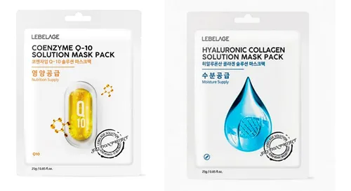 Mascarilla Coreana Coenzima Q10 And Hialurónico Paquete 20pz Meses
