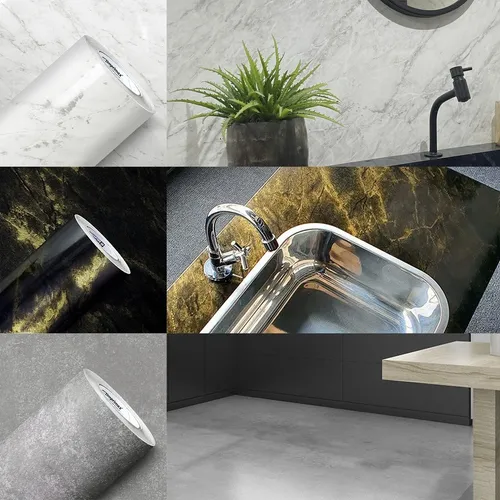 Adesivo De Piso Autocolante Lavável Impermeável Cozinha 7m Adesivo De Piso Autocolante Lavável Impermeável Cozinha 7m