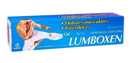 Lumboxen Gel Dolores Musculares Naproxeno Lidocaína