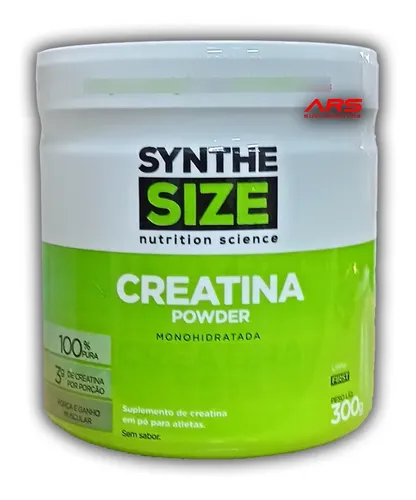 Creatina Powder Monohidratada 300g Synthesize Parcelamento Sem Juros