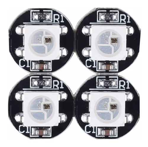 100 Peças Led Chip Ws2812b Endereçável Rgb Smd 5050 5 Volts