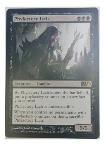 Carta Magic Phylactery Lich [m11] Mtg Zombie | Cuotas sin interés