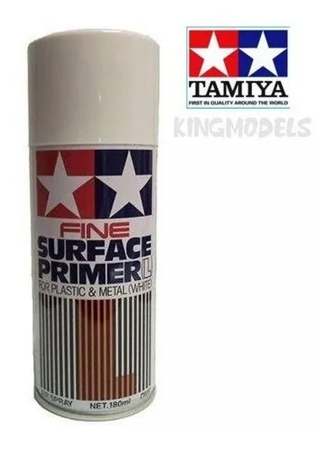 Tamiya Surface Primer Branco Preparador De Fundo 180ml 87044 | Parcelamento sem juros