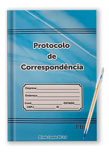Kit 01 Livro Protocolo De Correspondência 100 Folhas + 01 Caneta Bic 0. ... Kit 01 Livro Protocolo De Correspondência 100 Folhas + 01 Caneta Bic 0. ...