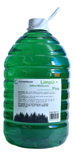 Limpiador Pisos Pino Líquido Concentrado 5 Lt Cleanerquim® Limpiador Pisos Pino Líquido Concentrado 5 Lt Cleanerquim®