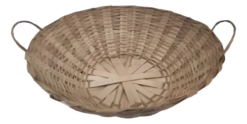Cesta Bandejão Balaio Bambu 40cm Cesto Artesanal Decoração M | MercadoLivre