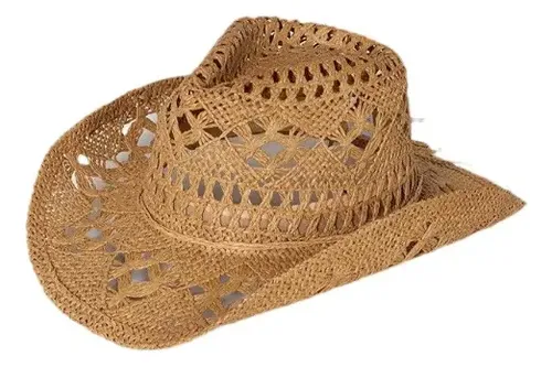 Sombrero De Vaquero De Playa Transpirable Paja Tejida A Mano | Meses ...