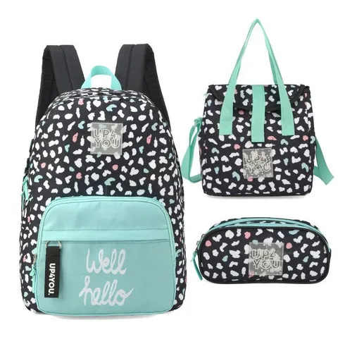 Morral con asa Luxcel Kit mochila lancheira térmica e estojo duplo well ... Morral con asa Luxcel Kit mochila lancheira térmica e estojo duplo well ...