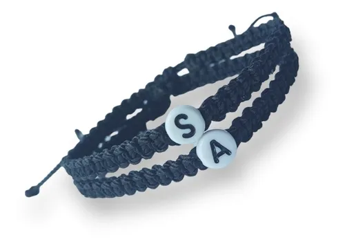 Dúo Pulseras De Iniciales Para Compartir Parejas Novios | Cuotas sin ... Dúo Pulseras De Iniciales Para Compartir Parejas Novios | Cuotas sin ...