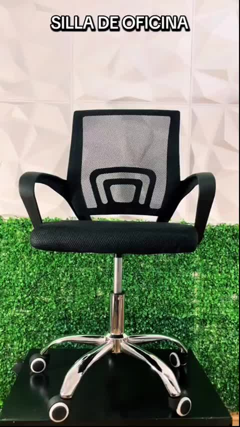 Silla Oficina Escritorio Linium Ergonómica Premium Set De 2 Color Negro ...