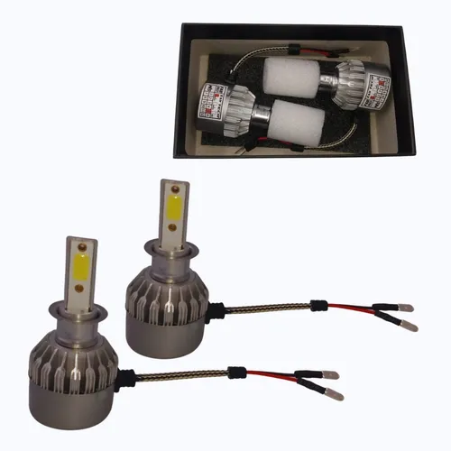 Kit Lampadas Ultra Led 6000 Lúmens H3 Super Branca Kit Lampadas Ultra Led 6000 Lúmens H3 Super Branca