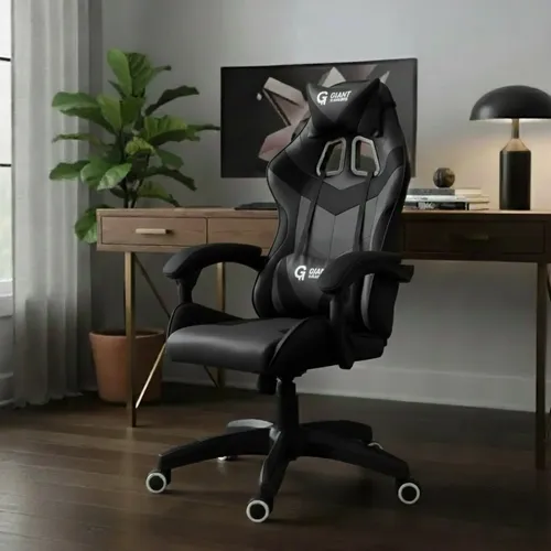 Cadeira De Escritório Giant Gamer Ergonômica Giratória Couro | MercadoLivre