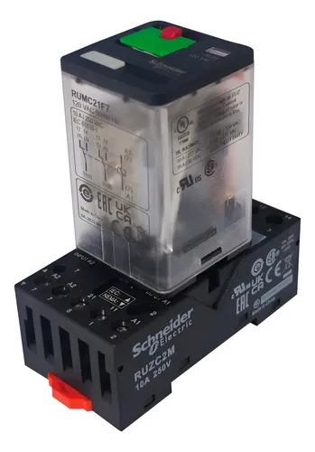 Relevador 8 Pines Con Base 120v Rumc21f7 Schneider | Meses sin interés