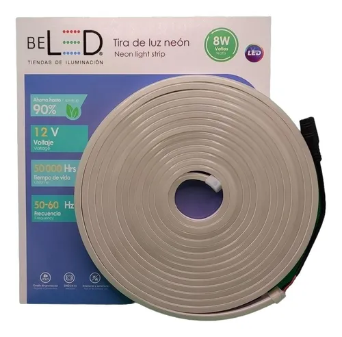20 Tira Led Neon Flex 5m 12v Alto Brillo Decorativa Ip65 En Venta En