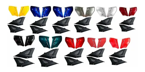 Aba Tanque Cbx250 Twister 01 08 Tampa Lateral Preta Cores