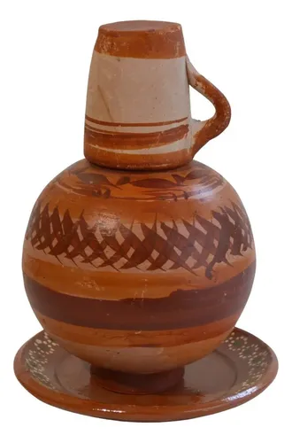 Cantaro Botellon Barro Tradicional Para Agua Vaso 4 Litros | Envío gratis