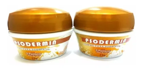 2 Potes De Psodermin Creme Psoríase Com Óleo Coco 100g/t Fragrância ...