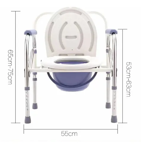 Baño Inodoro W.c Portátil Plegable Silla Ducha | Cuotas sin interés