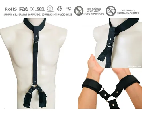 Kit Amarre Bondage Esposas Collar Fetish Fijacion Bdsm Meses Sin Intereses