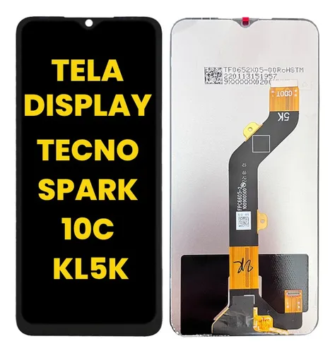 Tela Display Touch Frontal Cristal Tecno Spark 10c Kl5k Orig ... Tela Display Touch Frontal Cristal Tecno Spark 10c Kl5k Orig ...
