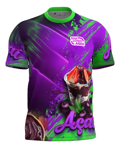 Kit 10 Camiseta Açaí Personalizado Açaíteria Picolé Sorvete ...