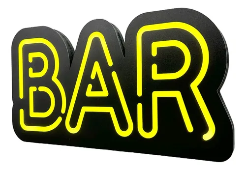 Letrero luminoso para bar, decoración de bar | MercadoLibre